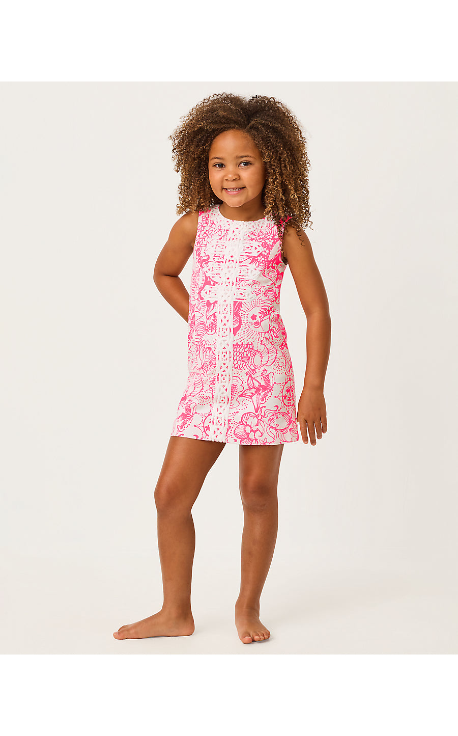 Girls Mini Wister Dress - Cherry Blossom Pink Fleur De Lilly – Ocean ...