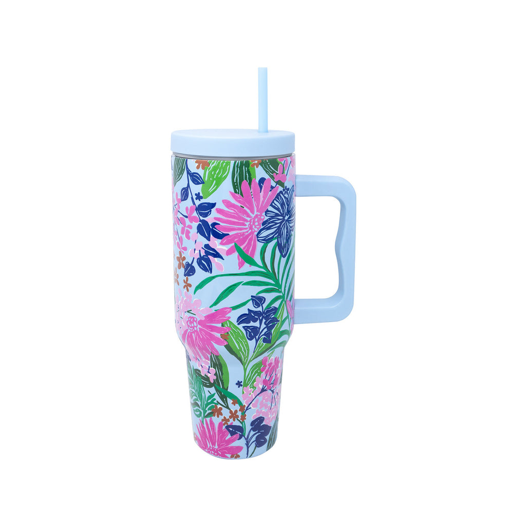 Stainless Steel 40 Oz. Tumbler - Endless Summer – Ocean Palm - A Lilly ...