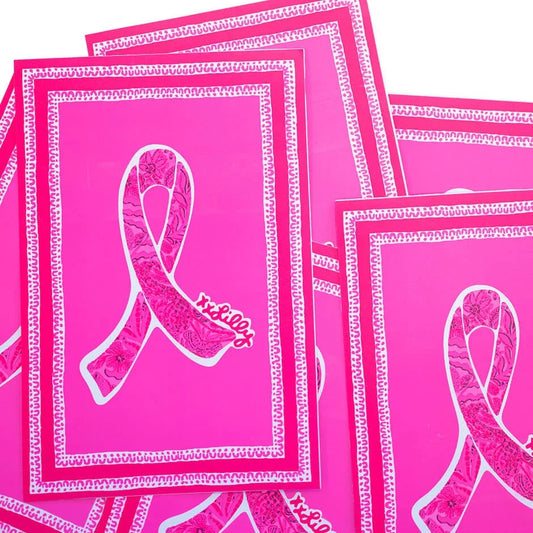 Gwp Bcrf Decal - Cerise Pink Pinkie Promises Gwp Sticker – Ocean Palm ...